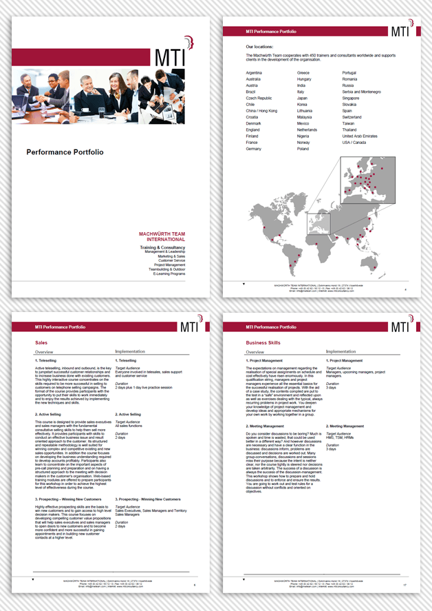 MTI Portfolio - MTI Unternehmensberatung